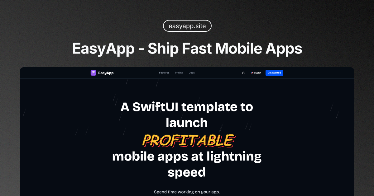 EasyApp - Ship Fast Mobile Apps